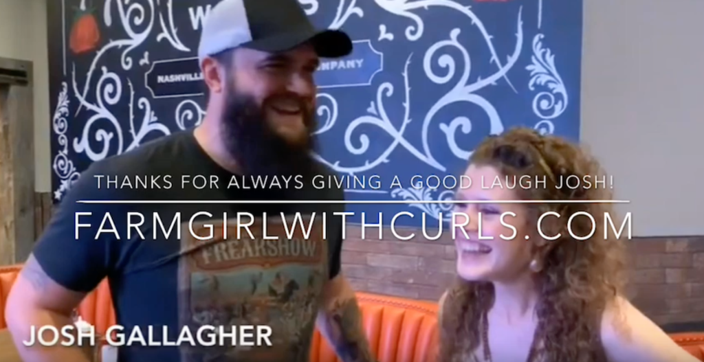 Josh Gallagher Interview at CMA Fest – Farm Girl With Curls